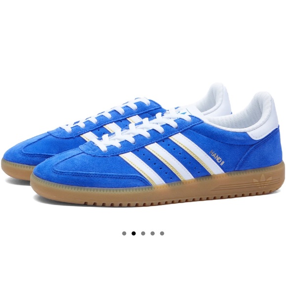 adidas | Shoes | Adidas Hand Ii Semi Lucid Blue White Women Men 8 ...